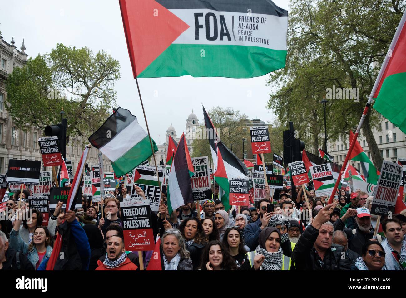 London, UK. 13th May, 2023. NAKBA 75 National Demonstration In May of ...