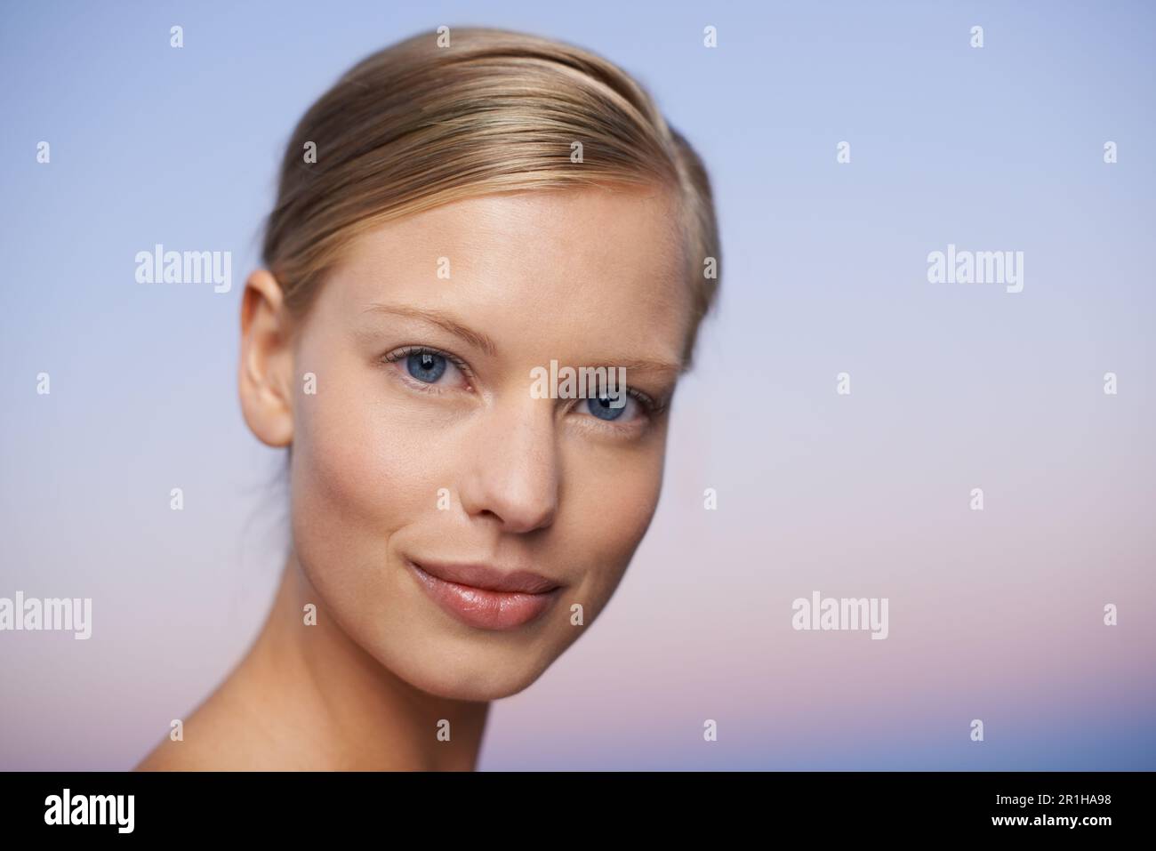 Woman in portrait, face and beauty with natural skincare, cosmetics and ...