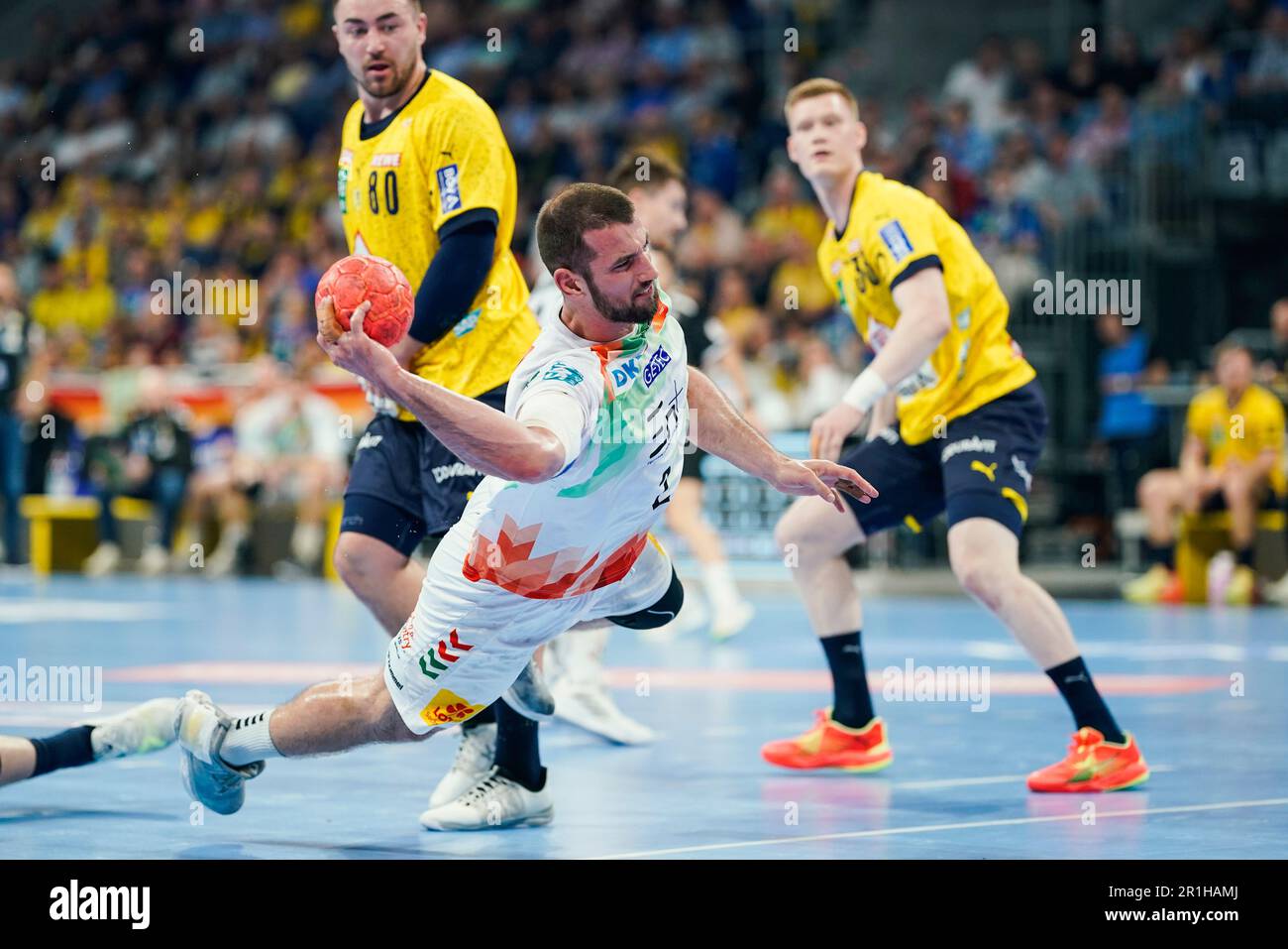 Mannheim, Germany. 14th May, 2023. Handball: Bundesliga, Rhein-Neckar ...