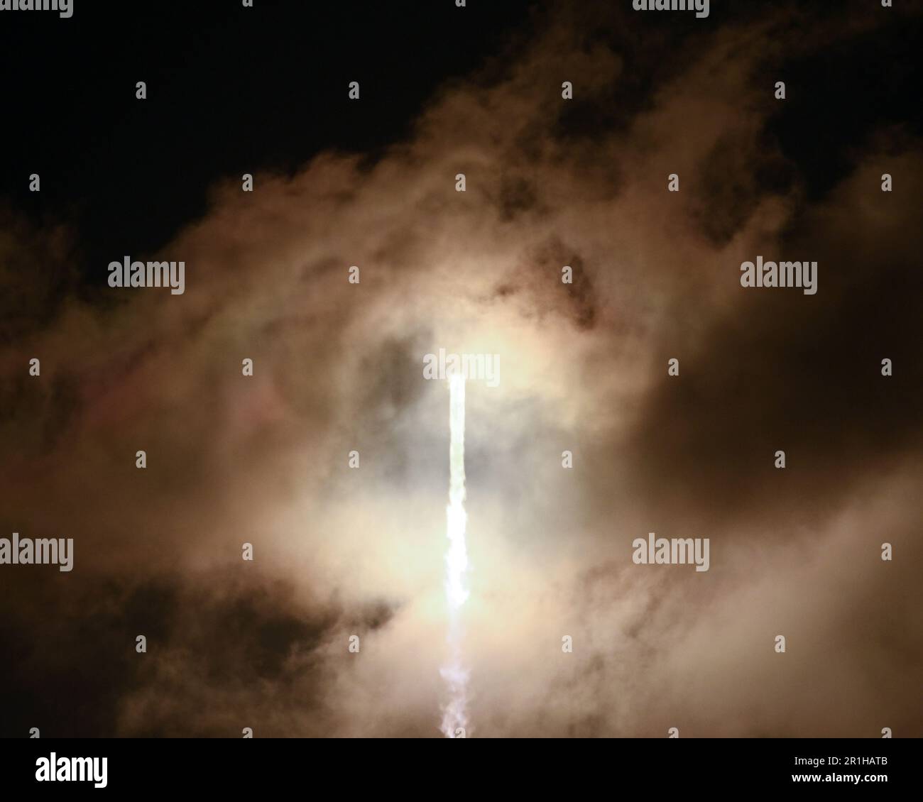 Cape Canaveral, Florida, USA. 14 May, 2023. A SpaceX Falcon 9 rocket ...