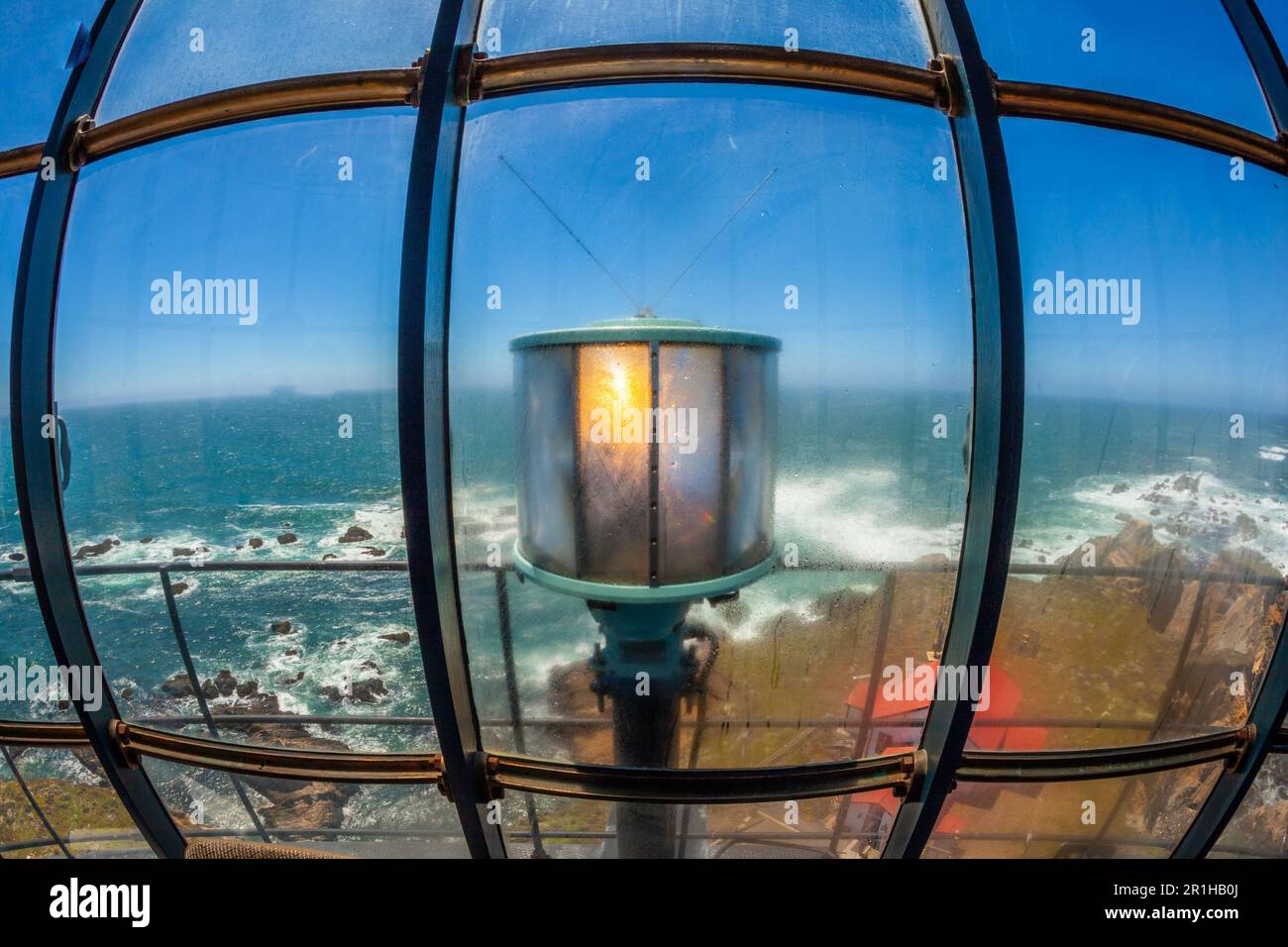 famous Point Arena Lighthouse in California Stock Photo - Alamy