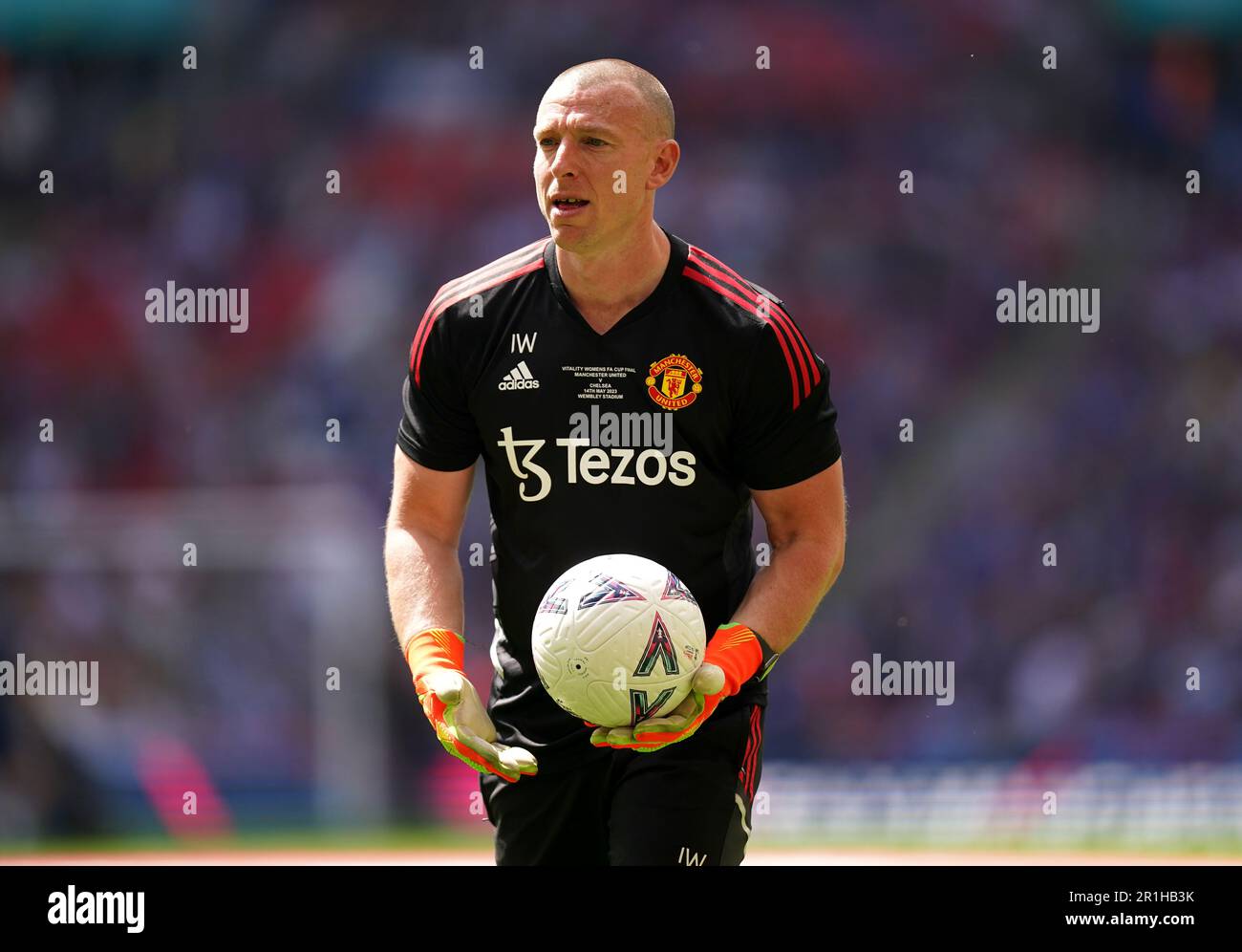 Manchester United goalkeeper coach Ian Willcock ahead of the Vitality ...