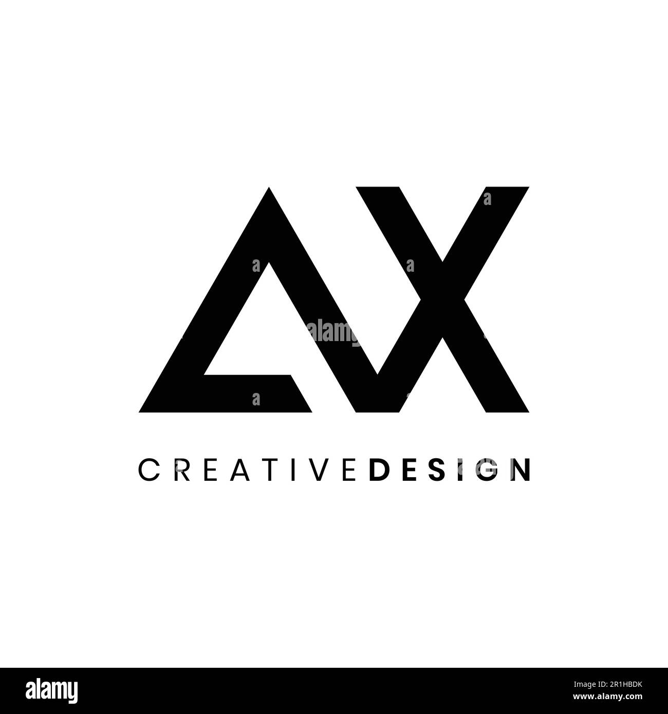 Modern initial AX logo design vector illustration Stock Vector Image & Art - Alamy