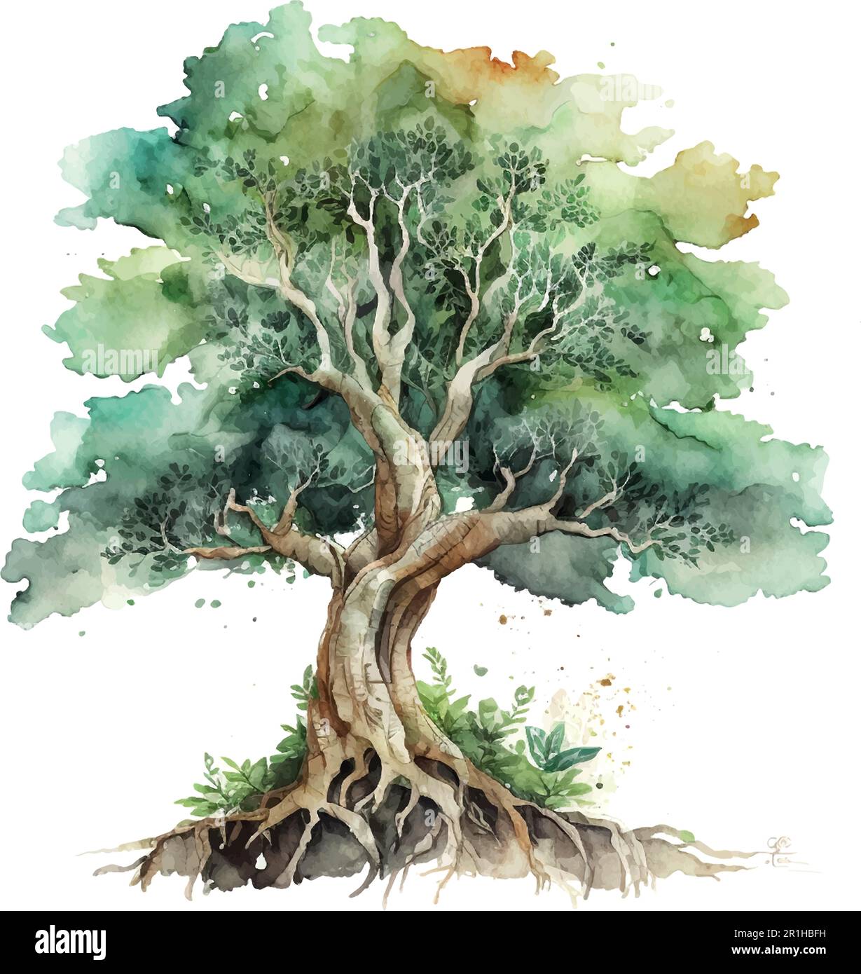 Bo tree bodhi Stock Vector Images - Alamy