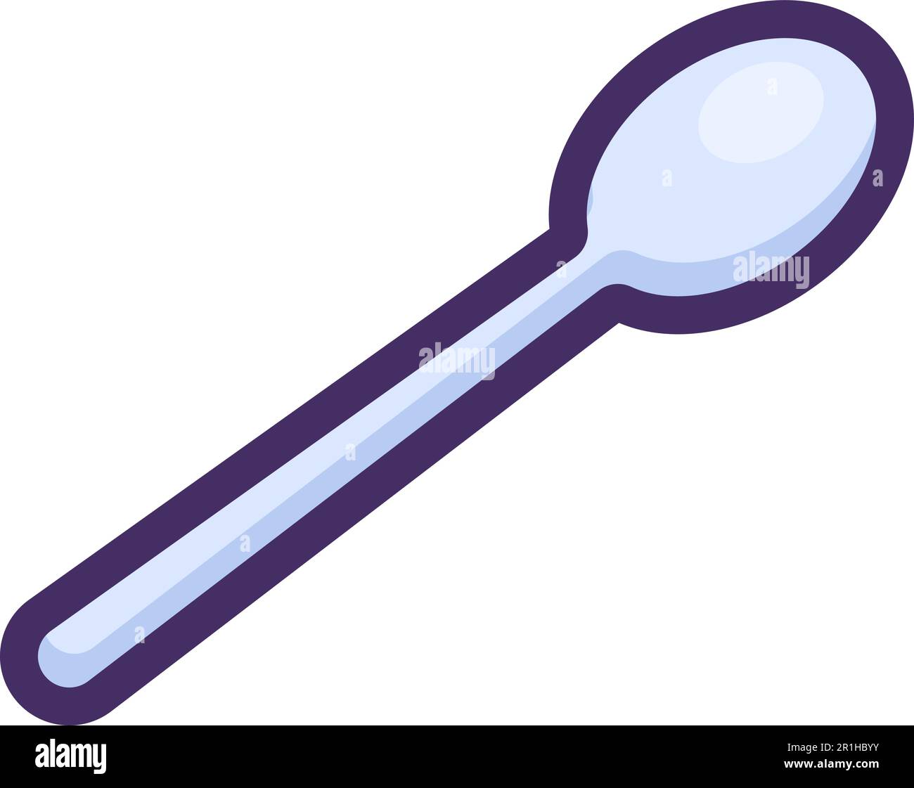 PVC plastic dinnerware spoon. Recycling of plastic production and ...