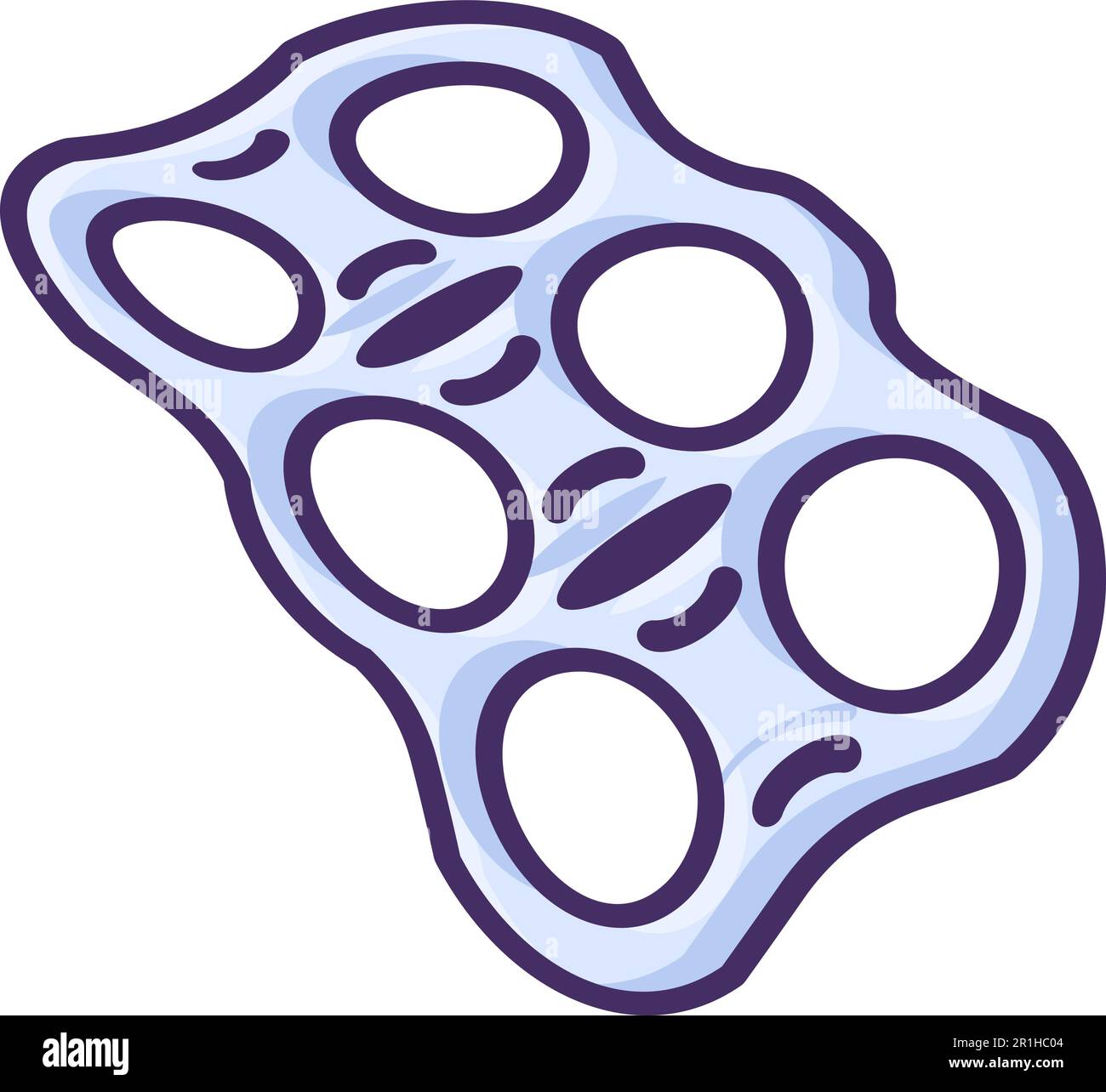 Element of plastic packaging of cans with beer and carbonated drinks ...