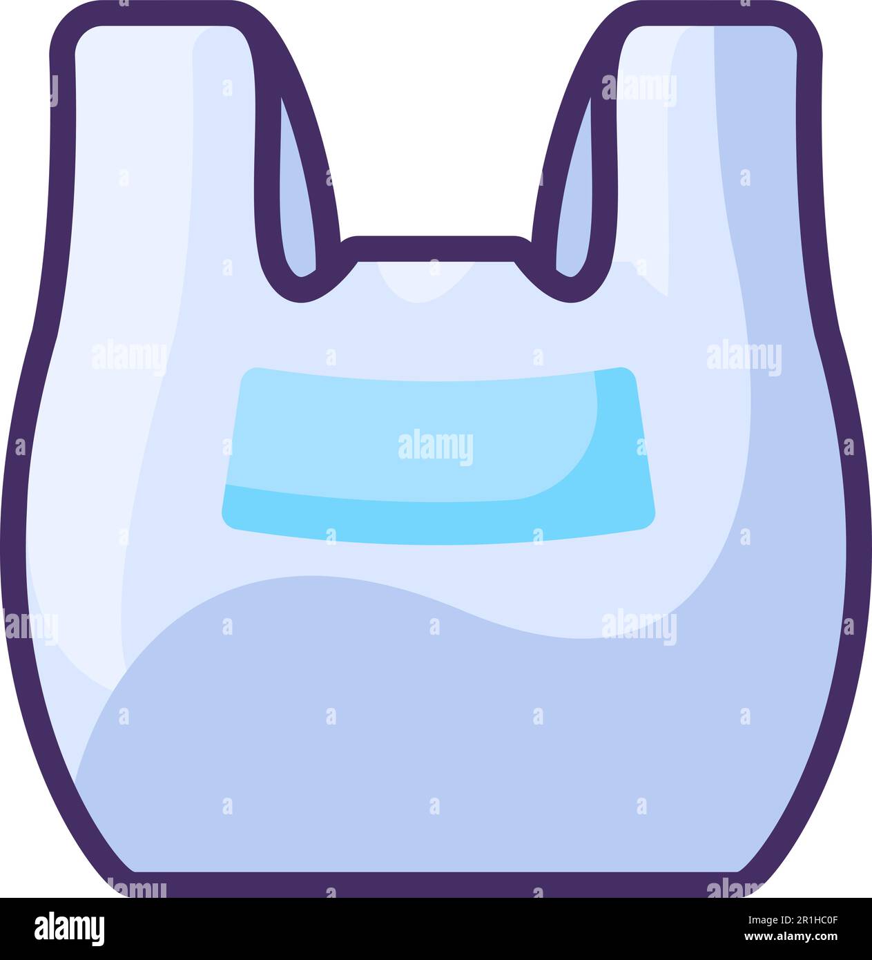 PVC cellophane bag with handles. Recycling of plastic production and ...