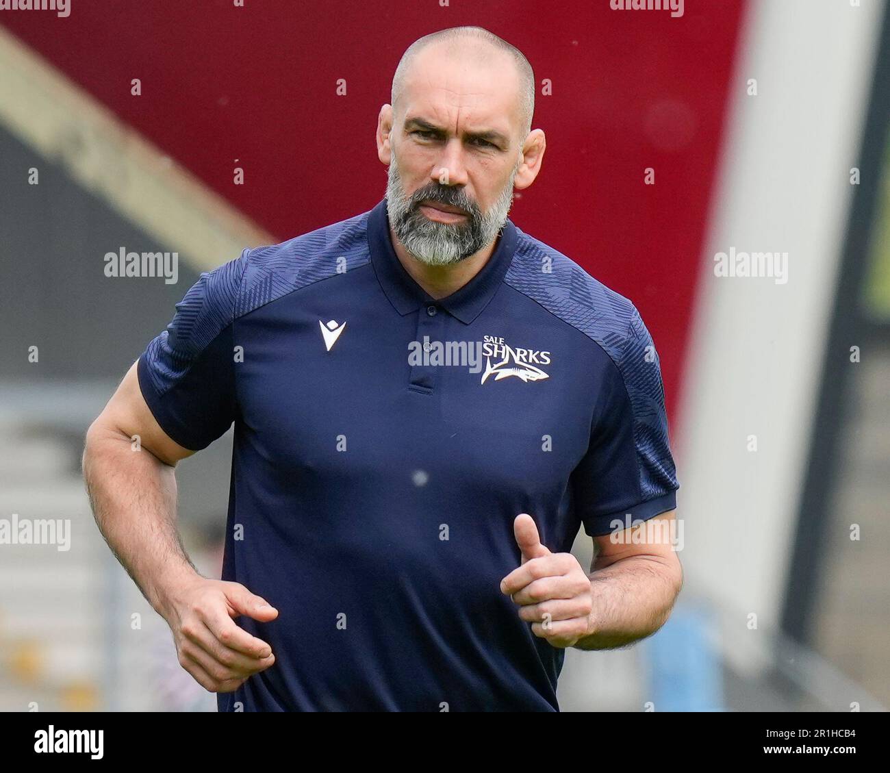 Alex Sanderson Director of Rugby of Sale Sharks during the Gallagher ...