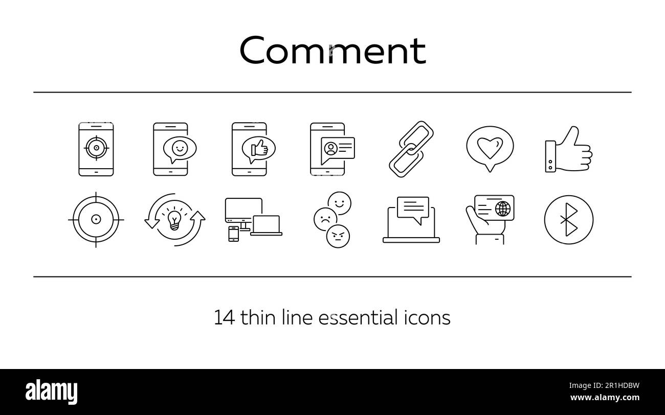 Comment Black and White Stock Photos & Images - Alamy