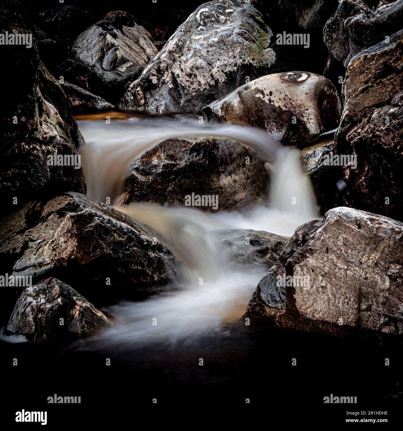Falls of Unich Glen Esk Angus Scotland Stock Photo - Alamy