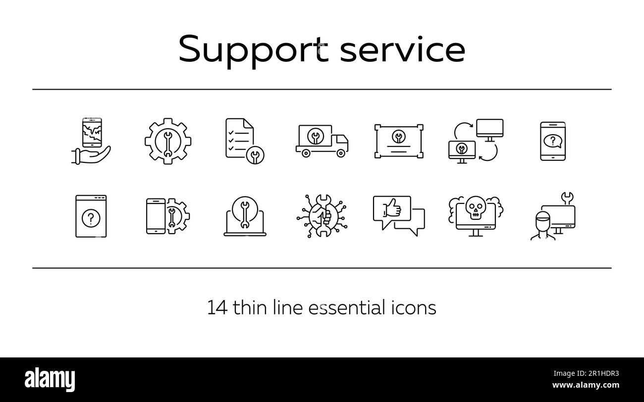 Service contour Black and White Stock Photos & Images - Alamy