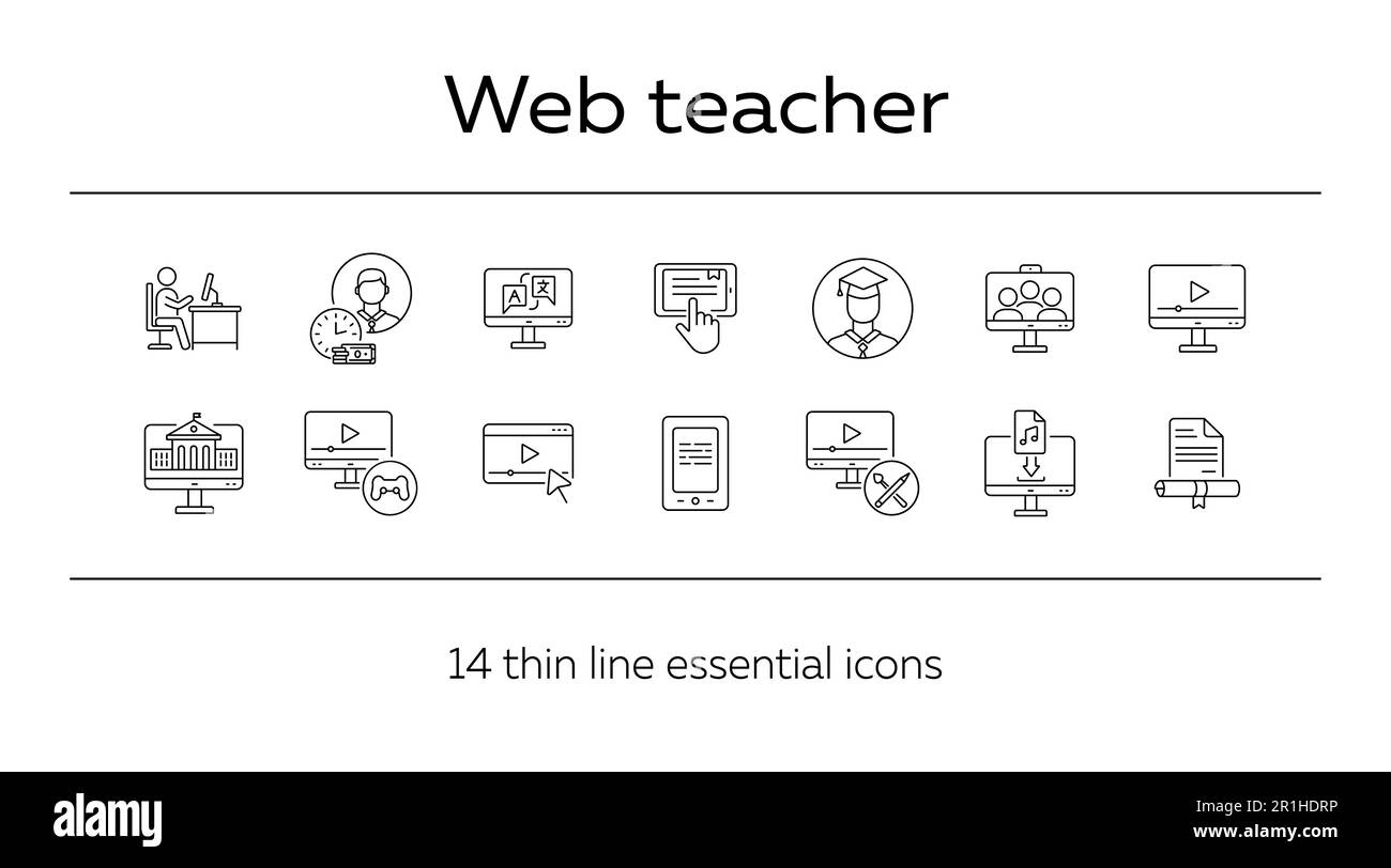 Livestream education Cut Out Stock Images & Pictures - Alamy