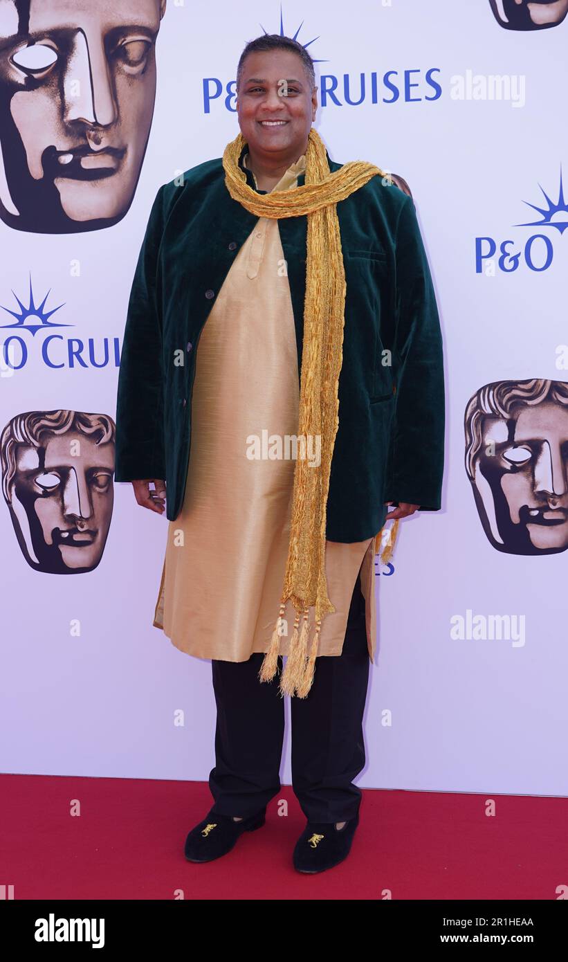 Chair of Bafta, Krish Majumdar, attending the Bafta Television Awards ...