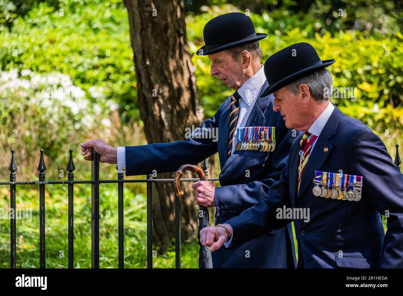 London, UK. 14th May, 2023. The Duke needs a bit of assistance ...