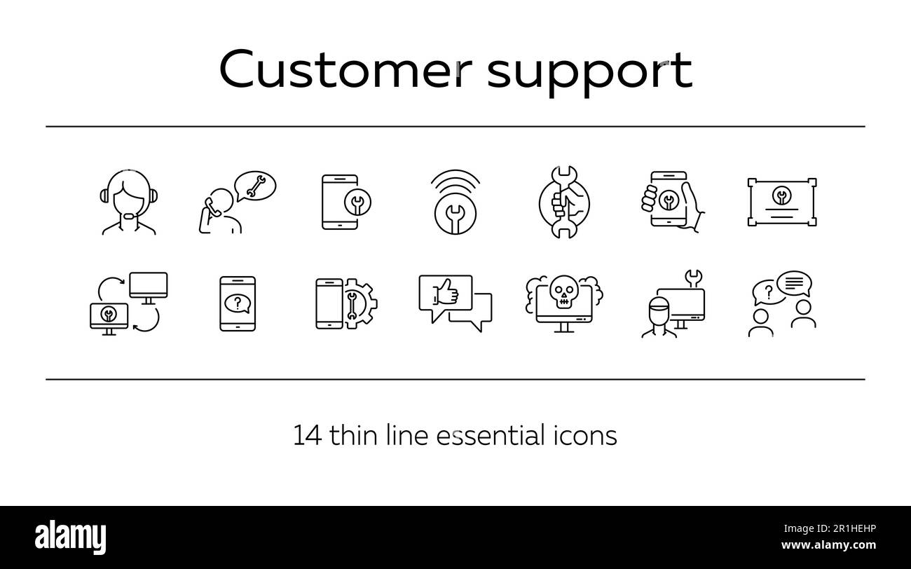 Online support group icon Black and White Stock Photos & Images - Alamy