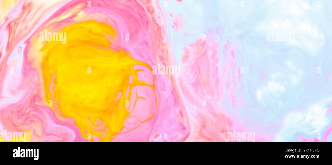 Fluid Art. Abstract colorful background. Colorful spots on water ...