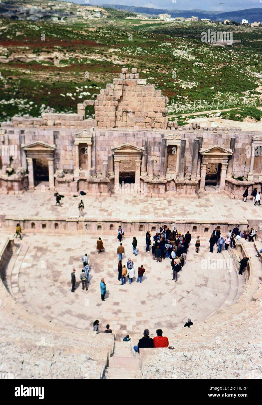 Jordan: Jerash, ancient historic site near Amman; Amphitheater. Photo ...