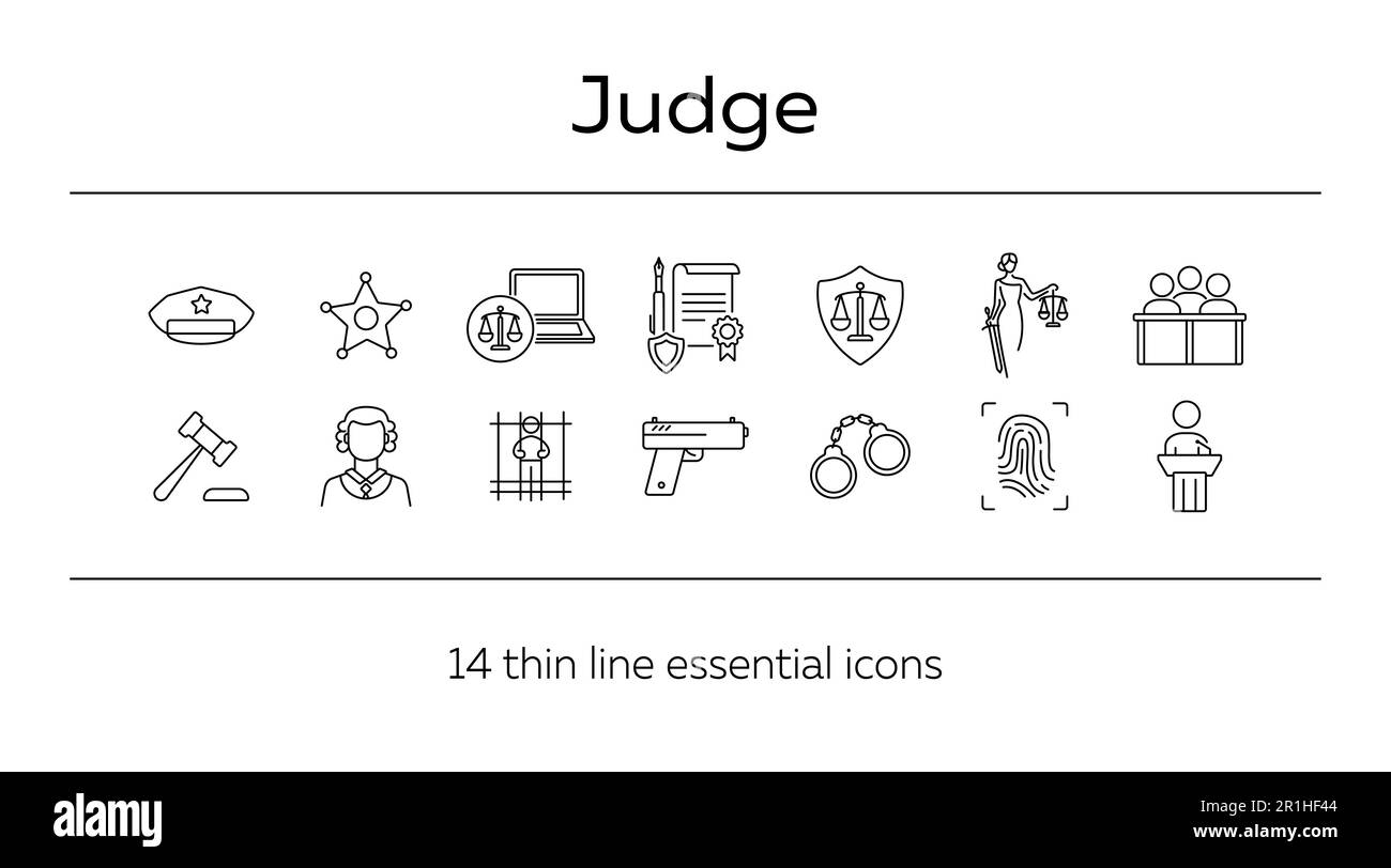 Judge bench and gavel Black and White Stock Photos & Images - Alamy