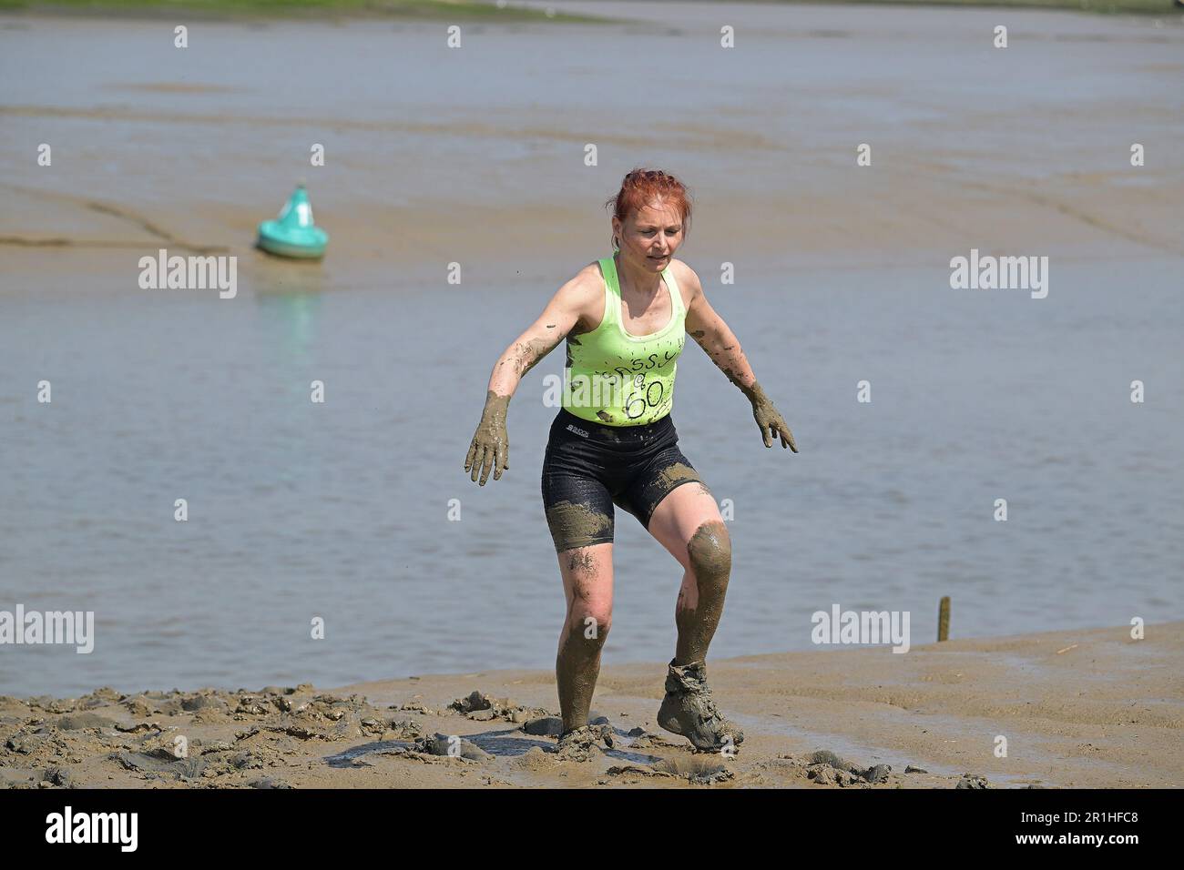 Maldon Essex, UK. 14th May, 2023. The Maldon Mud race returns to ...