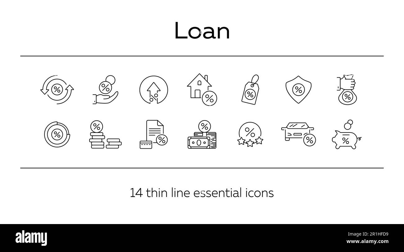 Loan sign Black and White Stock Photos & Images - Alamy
