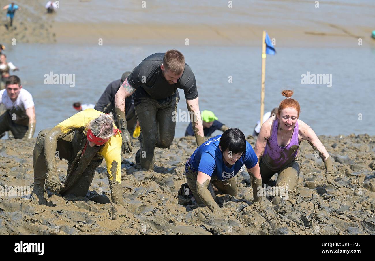 Maldon Essex, UK. 14th May, 2023. The Maldon Mud race returns to ...