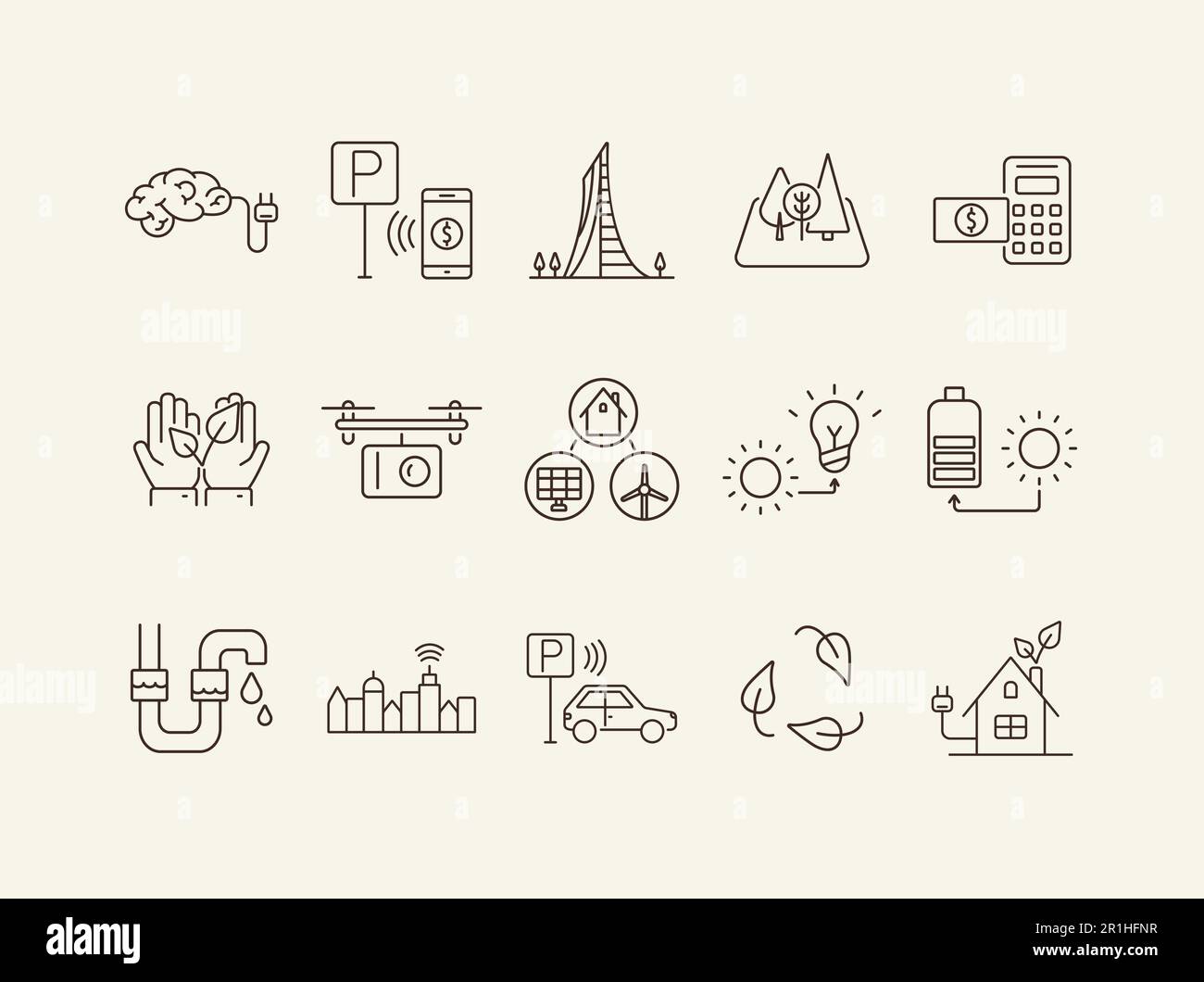 Modern energy source icons Stock Vector Image & Art - Alamy
