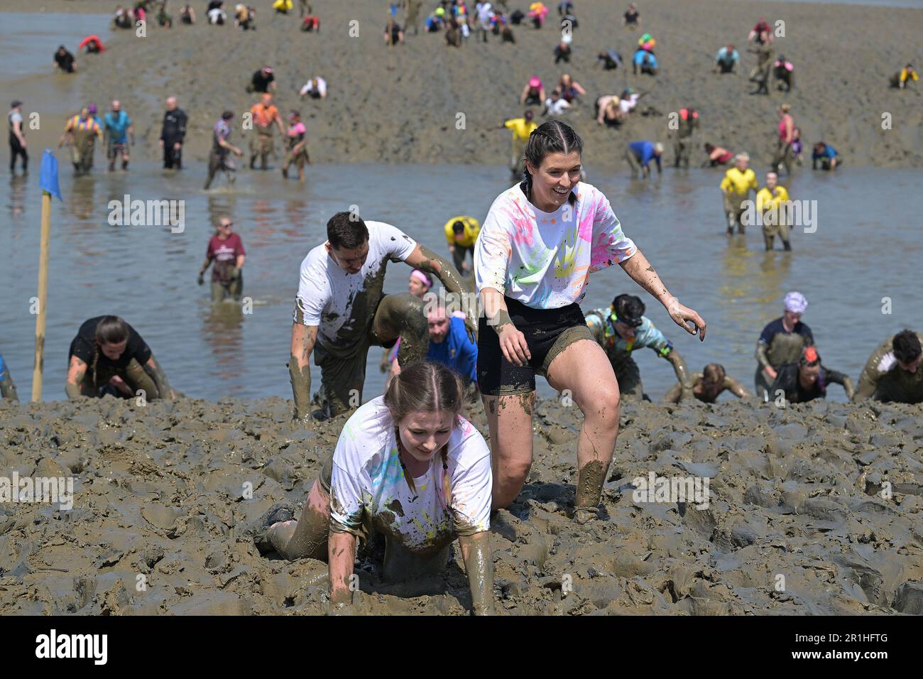 Maldon Essex, UK. 14th May, 2023. The Maldon Mud race returns to ...