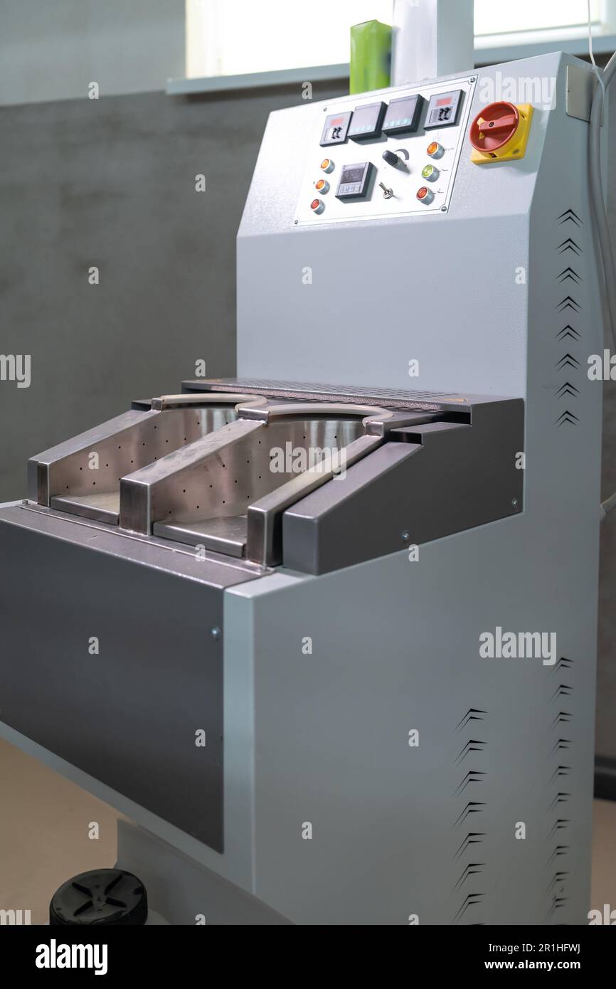 professional automatic machinery equipment at shoe factory Stock Photo ...