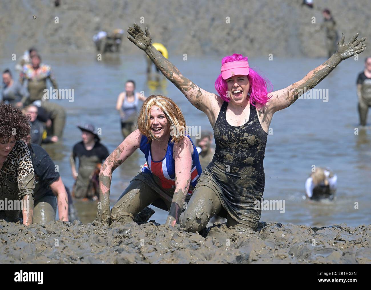 Maldon Essex, UK. 14th May, 2023. Girls dressed as the Spice Girls. The ...