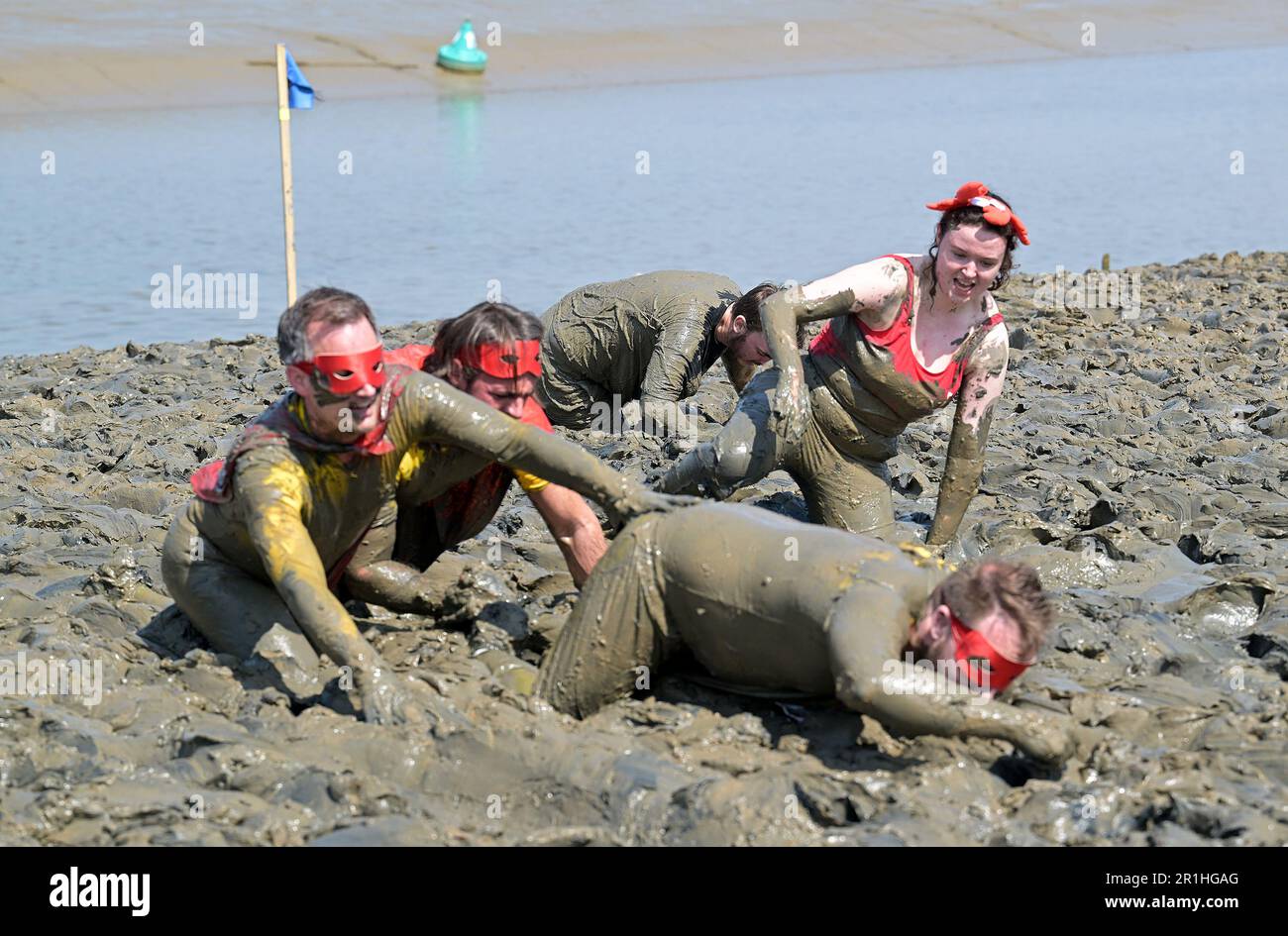 Maldon Essex, UK. 14th May, 2023. The Maldon Mud race returns to ...