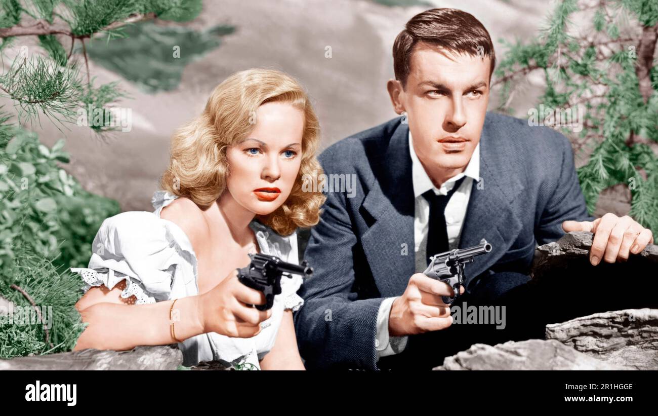 PEGGY CUMMINS and JOHN DALL in GUN CRAZY (1950), directed by JOSEPH H. LEWIS. Credit: UNITED ...