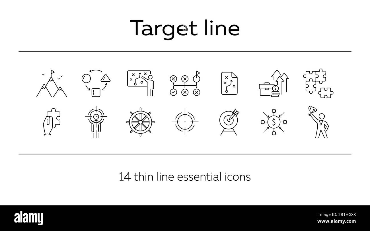 Targeting Icon Set Stock Vector Image And Art Alamy