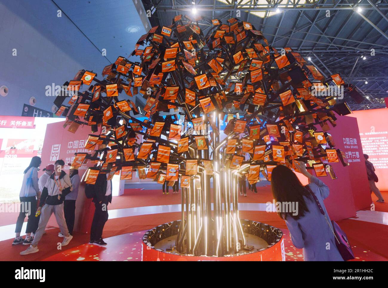 SHANGHAI, CHINA - MAY 10, 2023 - Visitors view the Royole Corporation's ...