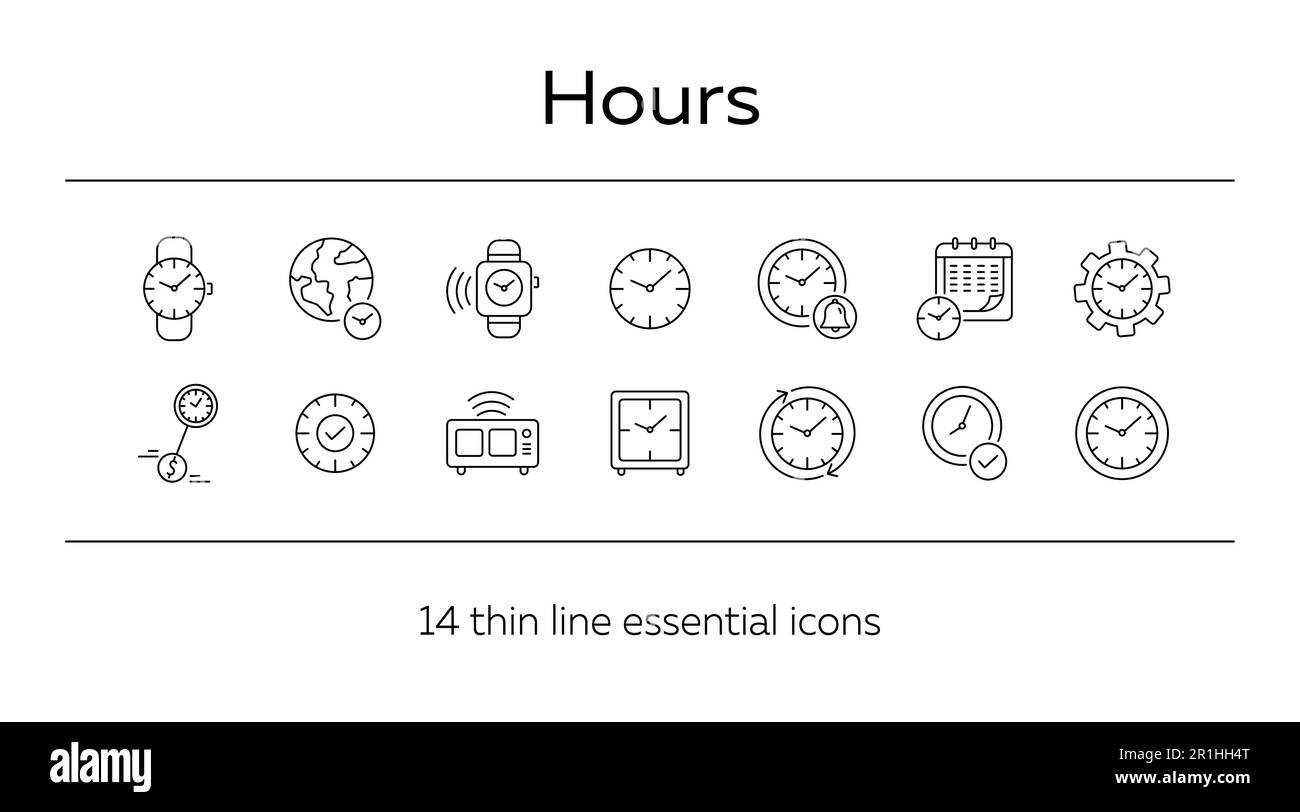 Smart hours Stock Vector Images - Alamy