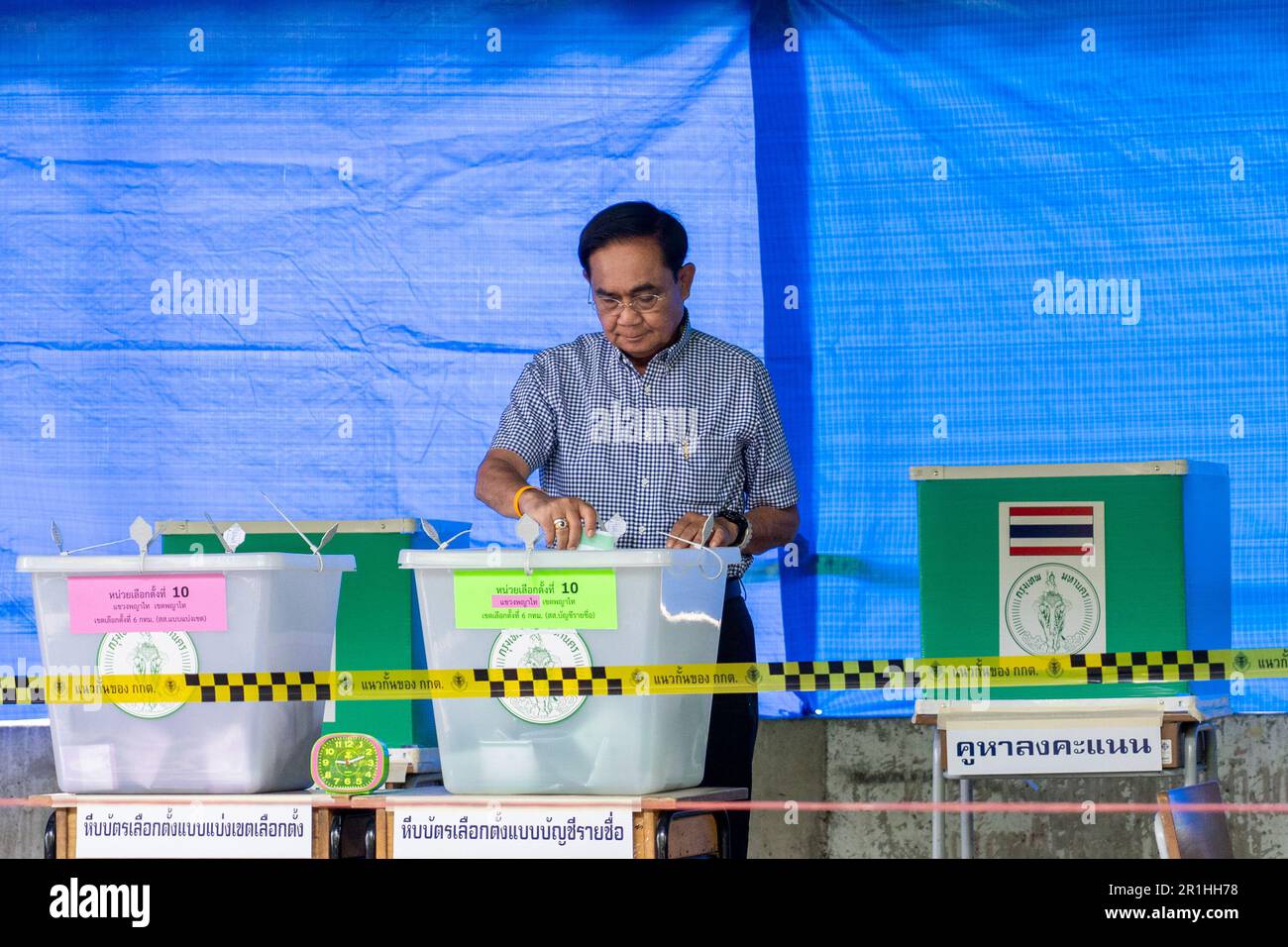 Bangkok, Thailand. 14th May, 2023. Thai Prime Minister Prayut Chan-o ...