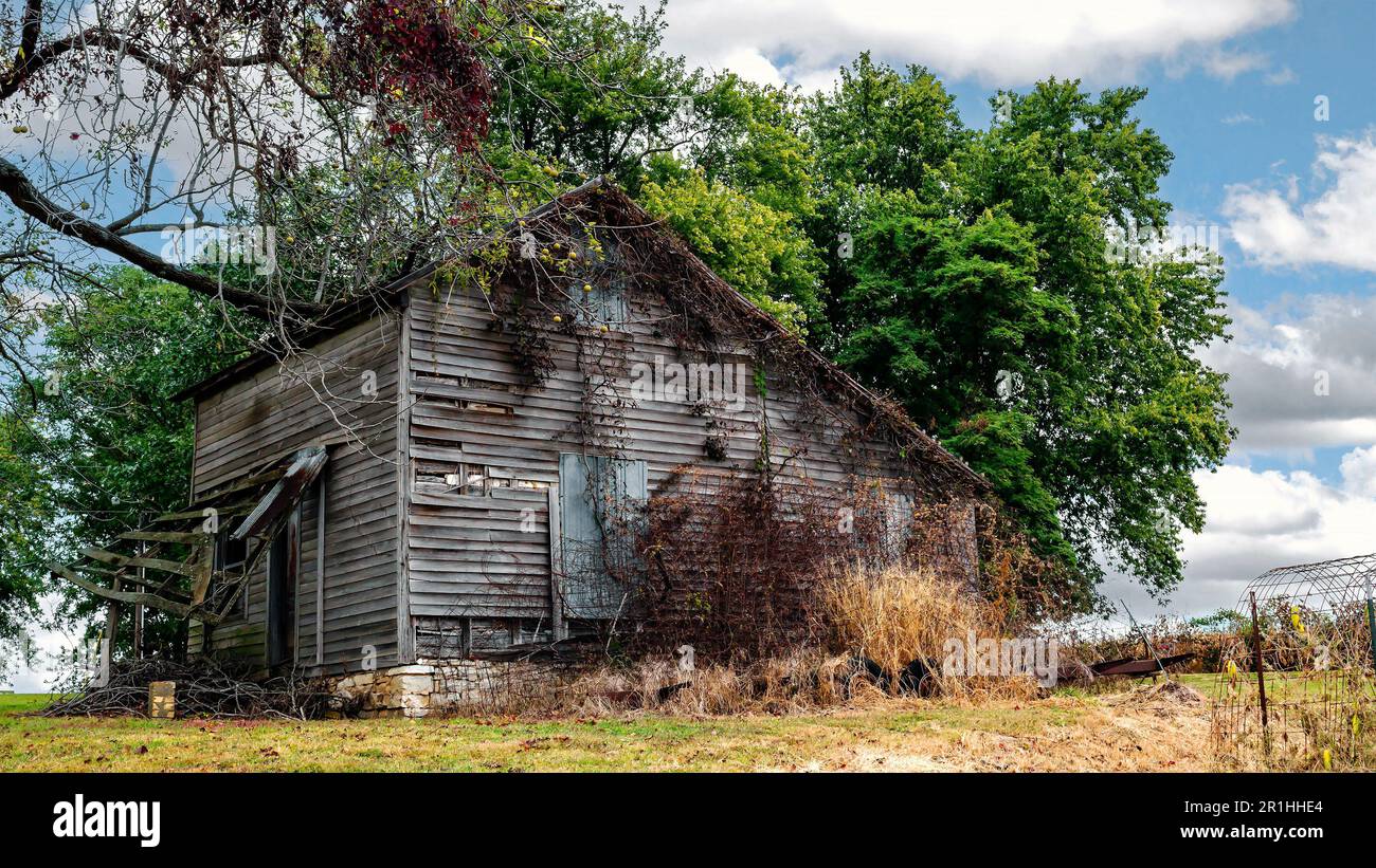 Derelict rundown abandoned farmhouse Stock Photo - Alamy