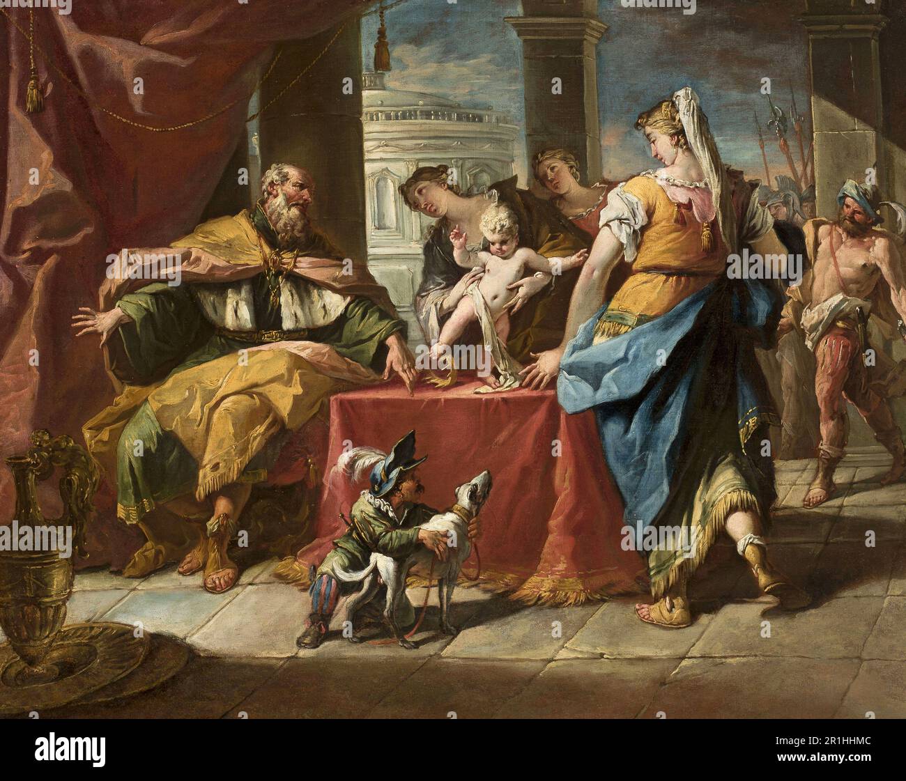 Story of Prophet Moses, Moses tramples Pharaoh's crown, Painting by ...