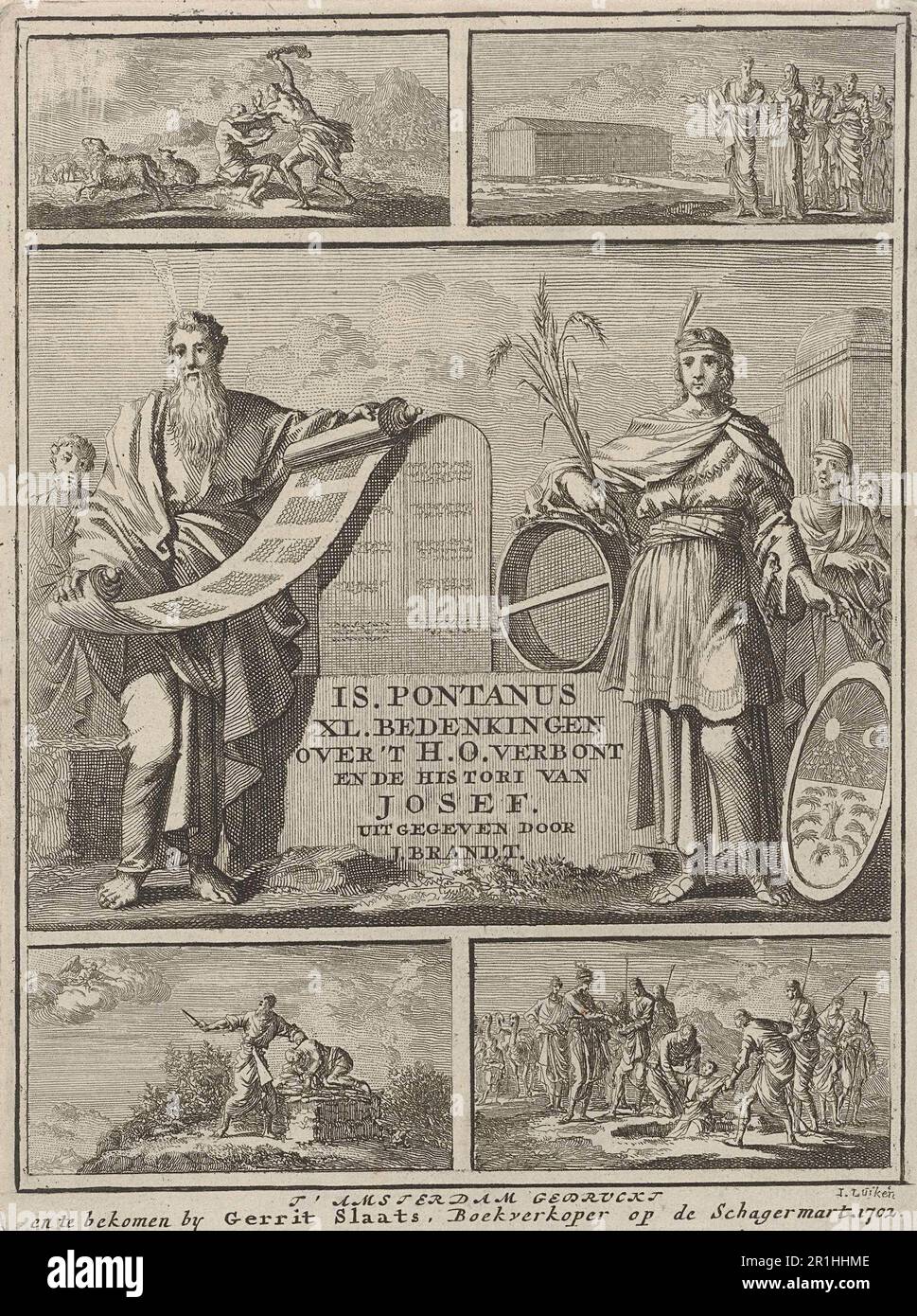 Story of the Prophet Moses, Moses with the Torah and Joseph with three ...