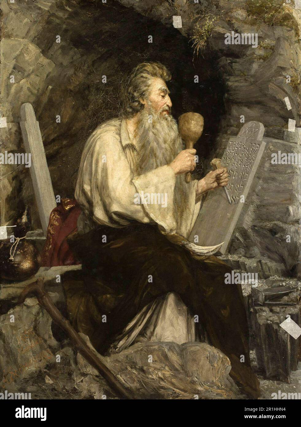 Story of Prophet Moses, Moses with the Ten Commandments, c. 1890 ...