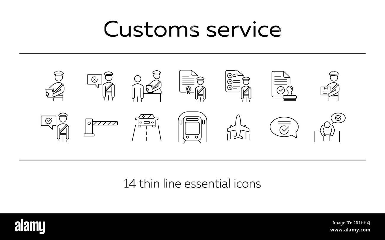 Customs barrier Black and White Stock Photos & Images - Alamy