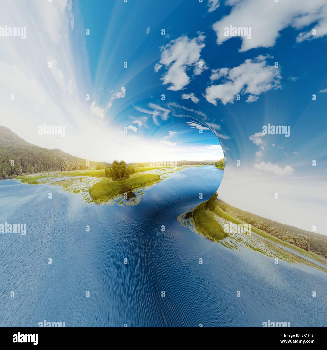 3d rendering abstract landscape background hi-res stock photography and ...