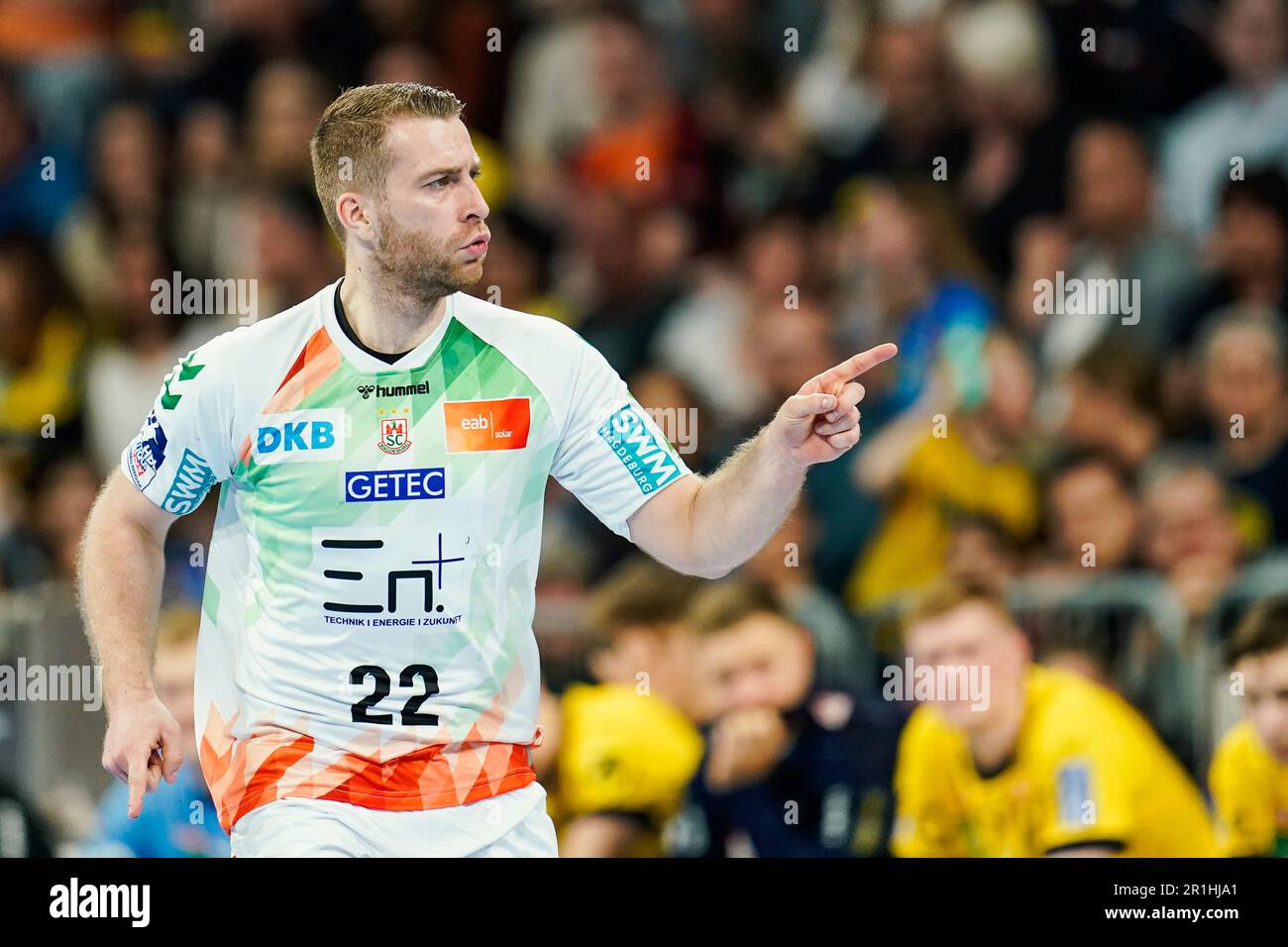Mannheim, Germany. 14th May, 2023. Handball: Bundesliga, Rhein-Neckar ...