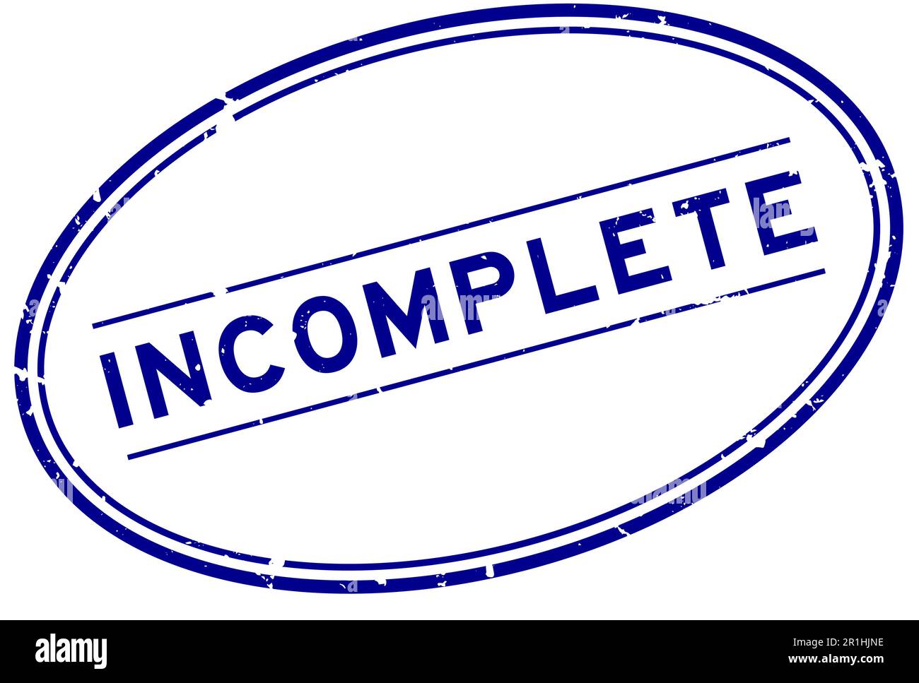 Grunge blue incomplete word oval rubber seal stamp on white background Stock Vector Image & Art ...