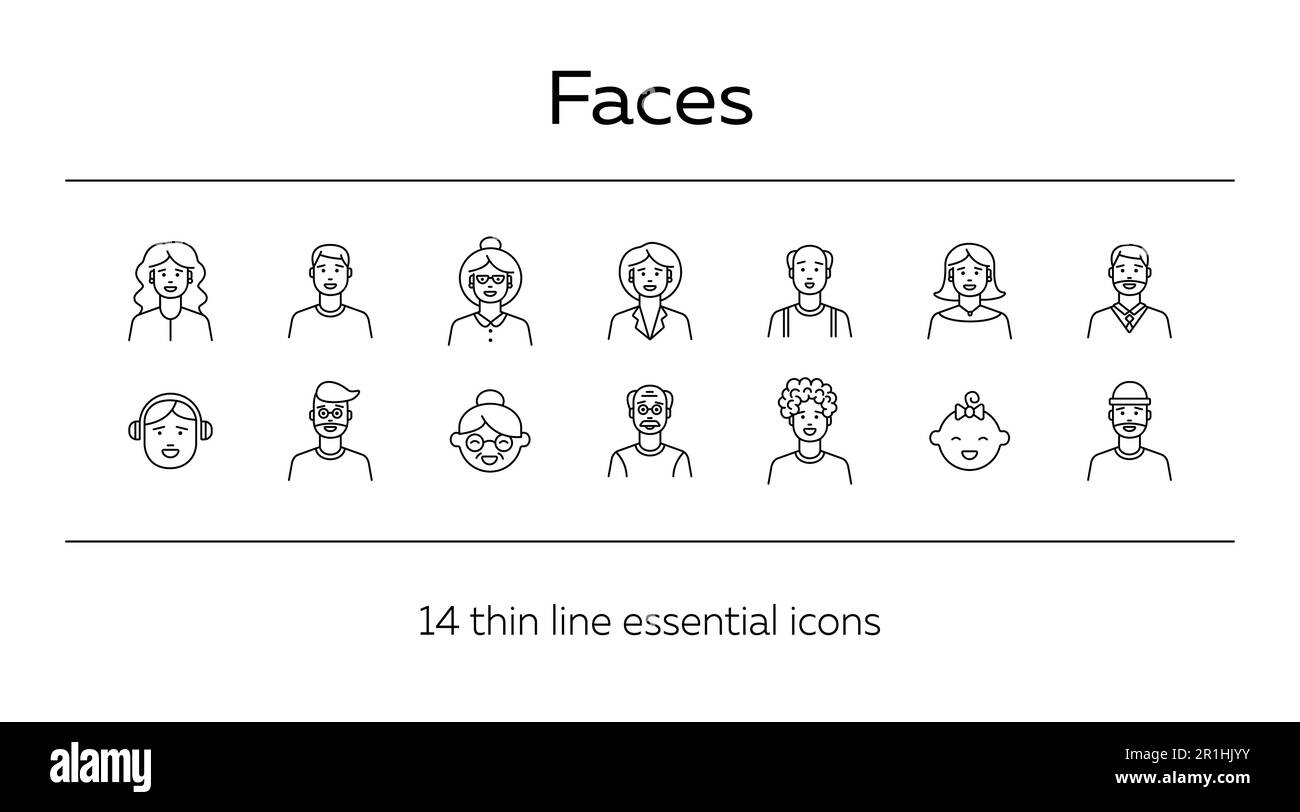 Portrait smiling mid adult woman Stock Vector Images - Alamy