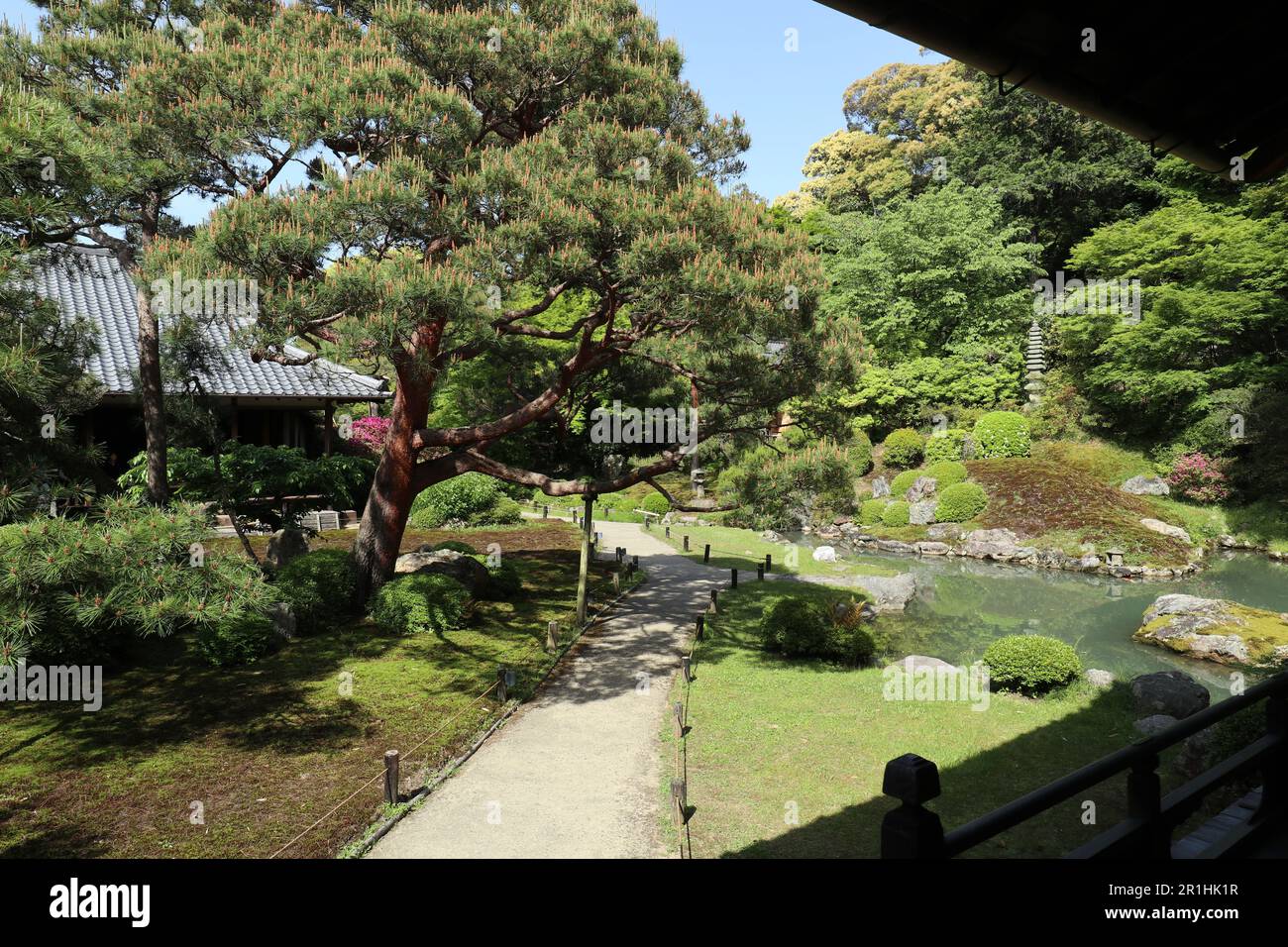 Japanese garden of Shoren-in Temple in Kyoto, Japan Stock Photo - Alamy