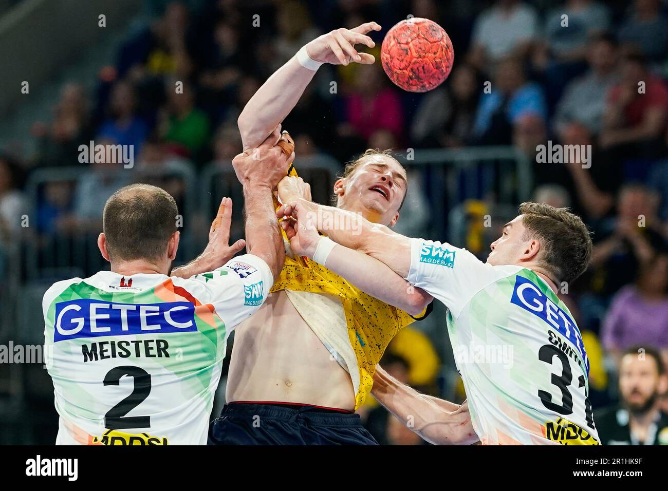Mannheim, Germany. 14th May, 2023. Handball: Bundesliga, Rhein-Neckar ...