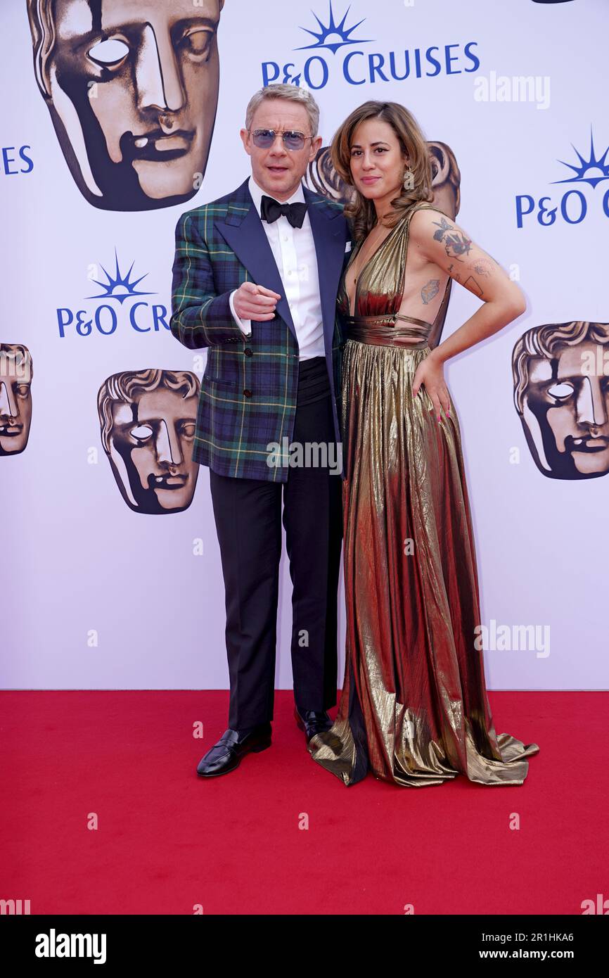 Martin Freeman and Rachel Mariam attending the Bafta Television Awards ...