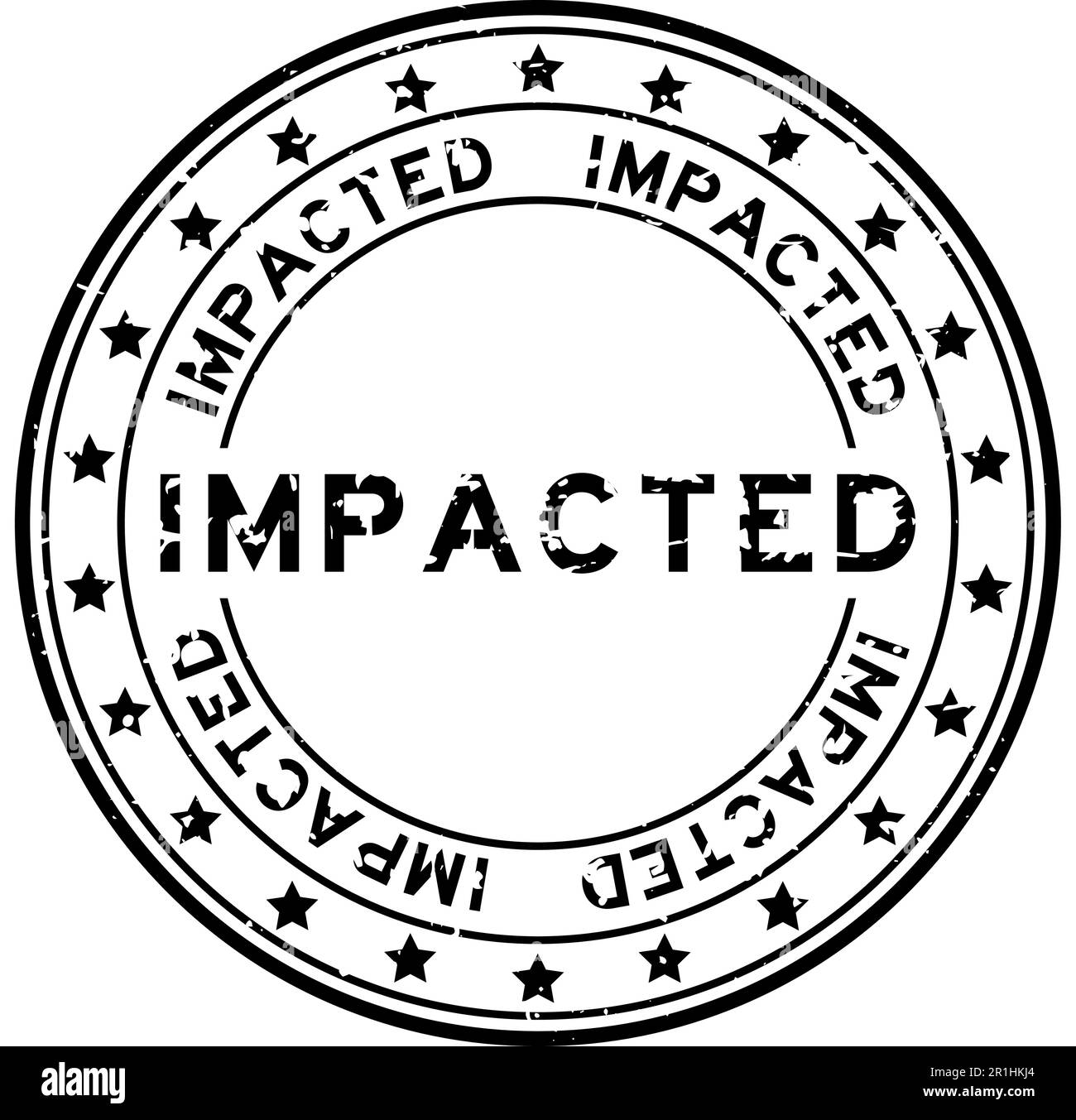 Grunge black impacted word round rubber seal stamp on white background Stock Vector Image & Art ...