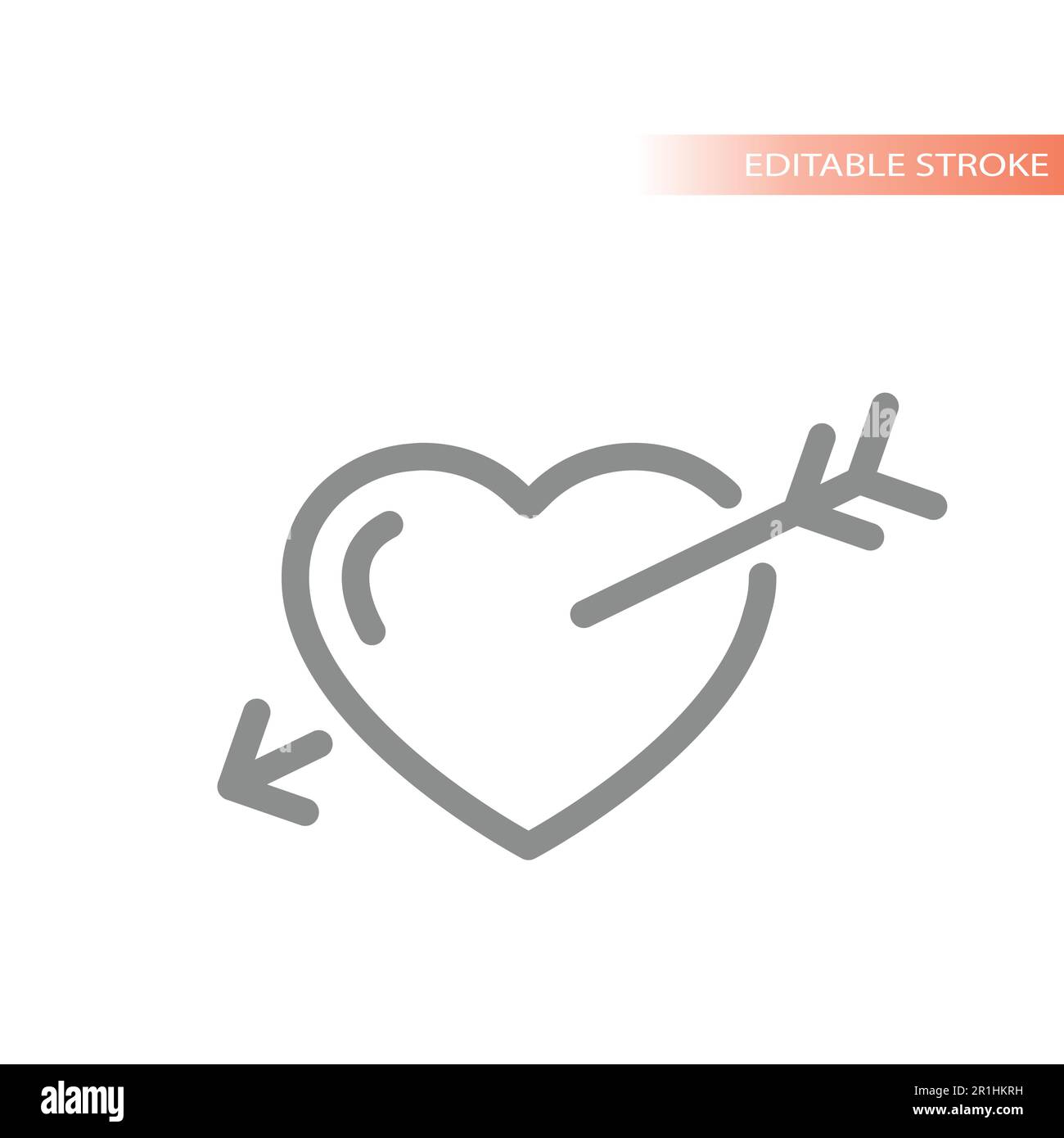 Cupid arrow heart hi-res stock photography and images - Alamy