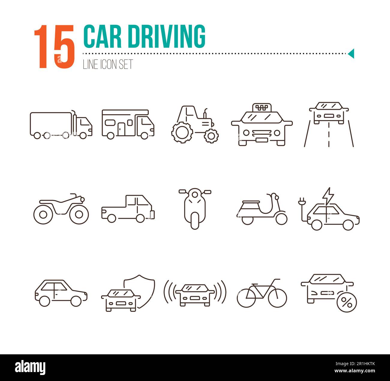 Electric pickup driving Stock Vector Images - Alamy